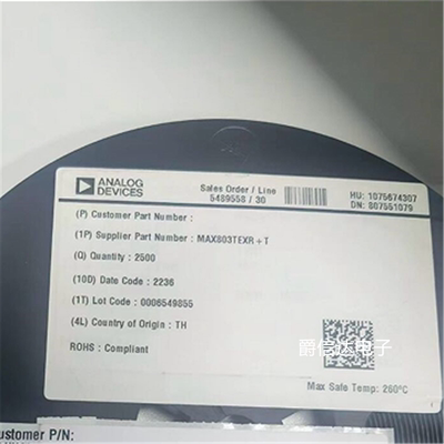 原装正品MAX803TEXR+T 封装SC-70-3 3引脚微处理器复位电路芯片IC