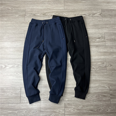 冬季防风保暖针织卫裤男休闲裤