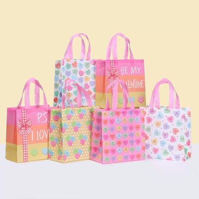 情人节无纺布手提袋礼品袋包装袋 HAPPY VALENTINE'S DAY