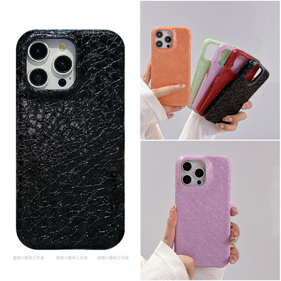 欧美高档奢华爆裂纹皮谷歌手机壳