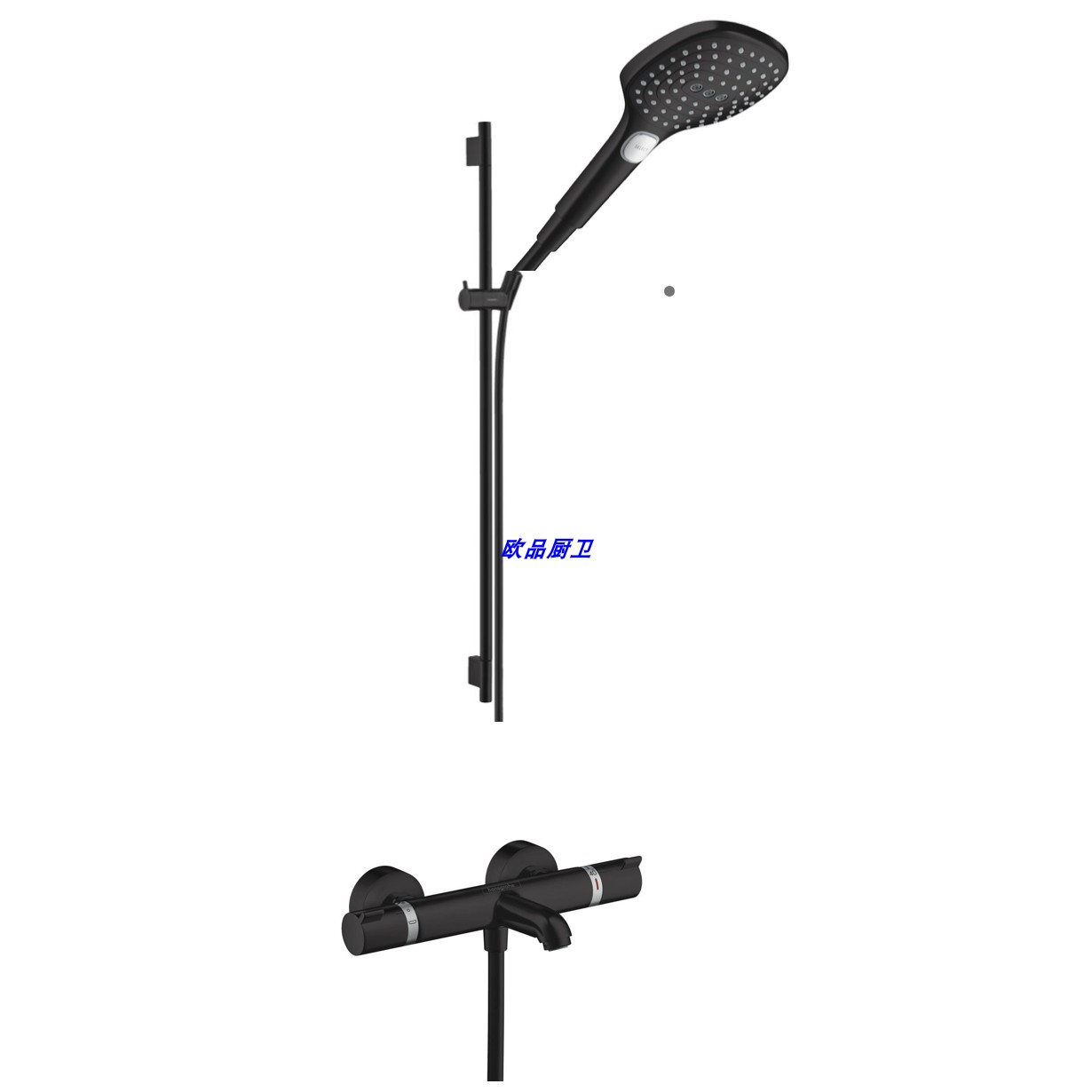 汉斯格雅飞雨花洒淋浴黑色13114677 28631677 26521677_虎窝淘