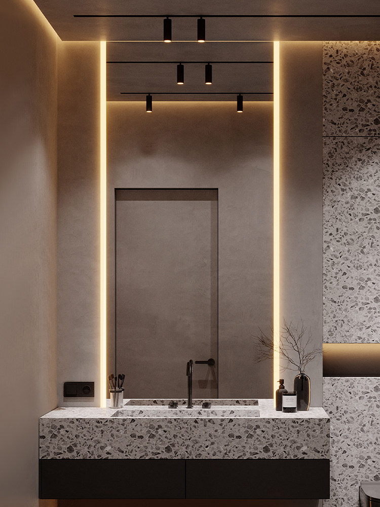 Bolun Smart Bathroom Mirror, Ceiling-To-Ceiling Bathroom Long Mirror ...