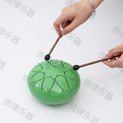 初学手碟鼓儿童启蒙乐器空灵鼓6寸8音禅修空灵鼓手敲色空鼓忘忧鼓