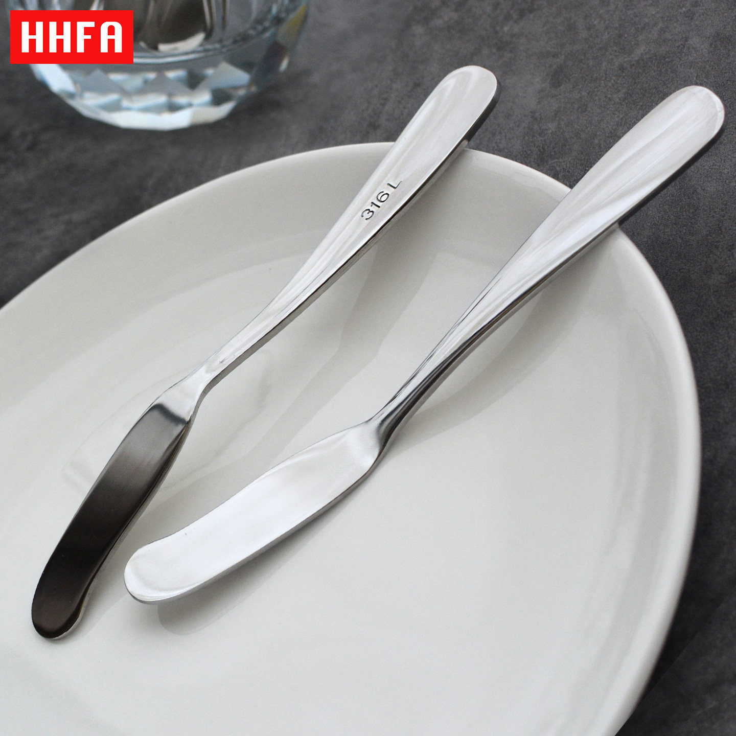 HHFA316不锈钢果酱黄油抹刀牛油刀面包吐司涂抹奶酪花生酱刮刀
