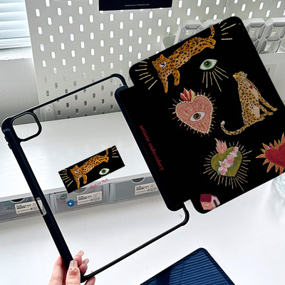 vivopad3保护套亚克力oppopad2带笔槽ipadair6平板壳复古11代2025适用华为matepadair12小米7透明2024款pro11