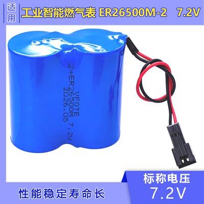适用于赛福SF-DN200-WL工业燃气表电池ER26500M-2  7.2v锂电池