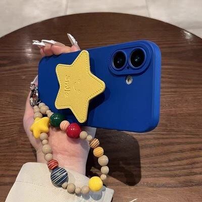 网红同款gt7/v50s/gt3软gt2/V30支架v60s/OPPO真我gtneo6se五角星手机壳v70手链realme15pro+/12/10s软V13v11