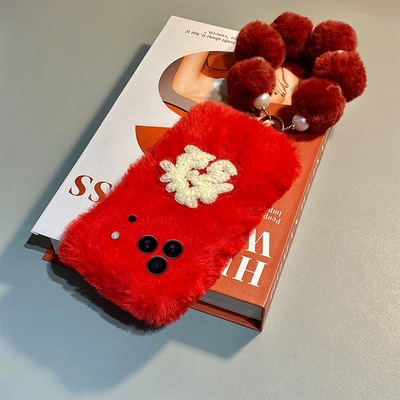 毛绒gt7/v50s/gt3新年gt2/V30过年v60s/OPPO真我gtneo6se新年手机壳v70realme15pro+/12/10s发V13v11手提