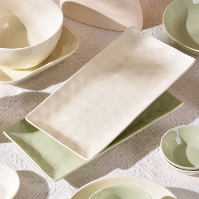 【奶油风】大号陶瓷鱼盘