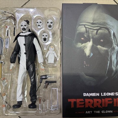 现货 NECA 45251 断魂小丑 Terrifier 亚特 7寸可动人偶手办模型