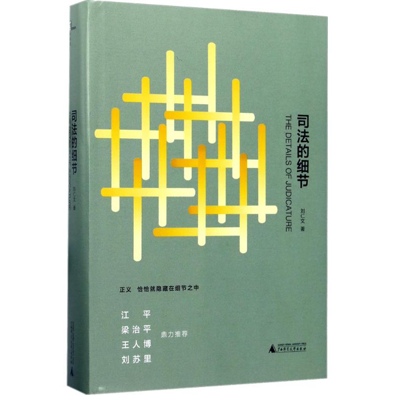 司法的细节 刘仁文 著 司法案例/实务解析社科 新华书店正版图书籍 广西师范大学出版社