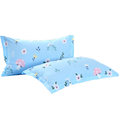 海贝100%全棉活性印染单人枕套