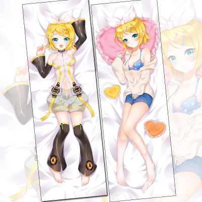 V家镜音双子 等身抱枕Kagamine Rin/Len 镜音铃·连 二次元长枕套
