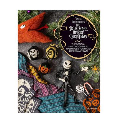 【预售】圣诞夜惊魂：万圣镇和圣诞镇官方编织指南 The Disney Tim Burton's Nightmare Before Christmas 英文手工制作