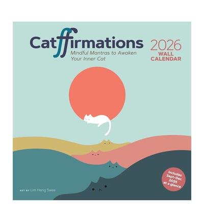 【预售】喵言喵语2026年挂历 Catffirmations 2026 Wall Calendar 英文原版日历 文创送礼Lim Heng Swee