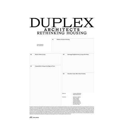 【预售】Duplex Architects : Housing 瑞士Duplex建筑事务所：房屋 英文原版图书籍进口正版 Park Books NeleDechmann