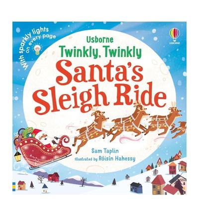 【预售】闪闪发光的圣诞雪橇之旅 Twinkly Twinkly Santa's Sleigh Ride 英文进口原版儿童趣味图书Sam Taplin