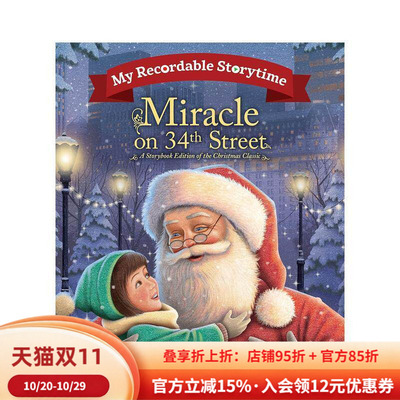 【现货】我的可录制故事时间：34街的奇迹 My Recordable Storytime: Miracle on 34th Street 英文原版儿童绘本