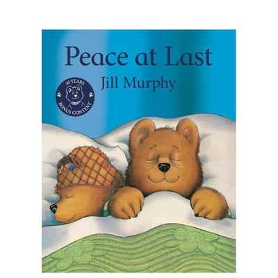 【现货】总算安静了（45周年纪念版）Peace at Last 45th Anniversary Edition英文进口原版图书儿童绘本Jill Murphy3-6岁