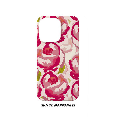 原创设计简约玫瑰苹果17手机软壳