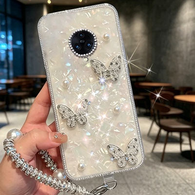 透明彩贝闪钻蝴蝶适用vivoNEX3手机壳保护套Y5S/2026年y76s小众X27镶钻T1硅胶y52s水钻U3巨好看NEX3S新款Y78