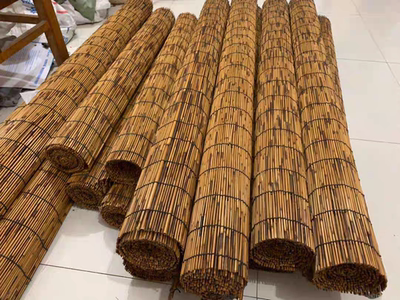 草席芦苇帘子装饰吊顶草帘中式禅意竹帘遮光遮阳户外凉亭卷帘茶室