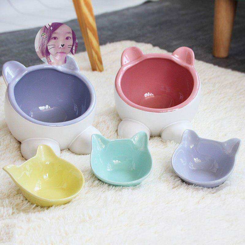 白菜麻麻 Vivipet猫头食盆水碗草架多功能 龙猫兔子狗猫通用国产