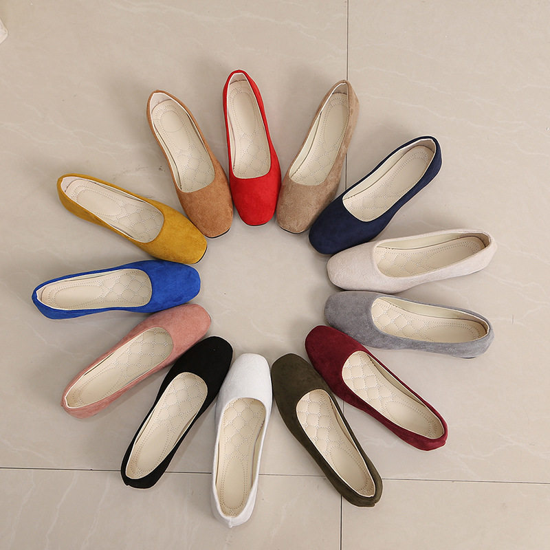 Women Ballet Flats Dressy Shoes Slip On Office Loafer Ladies