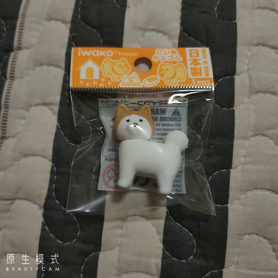 IWAKO 岩泽 日本儿童趣味拼插橡皮 子犬狗狗橡皮 安全环保学生用