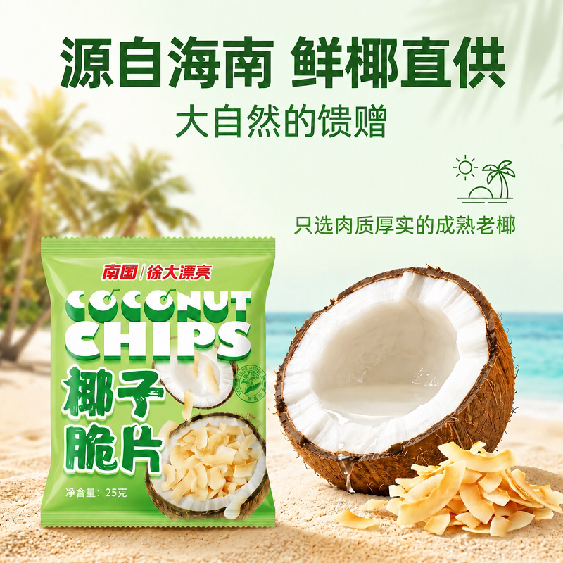 南国椰子片25g