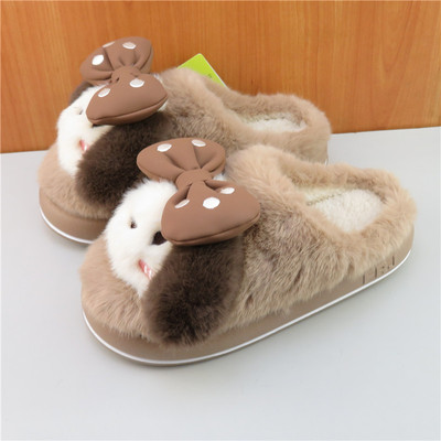 冬季新款可爱卡通棉拖鞋女式室内
