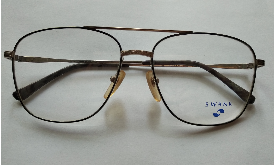 SWANK 男 大框 飞行员 眼镜 平面镜