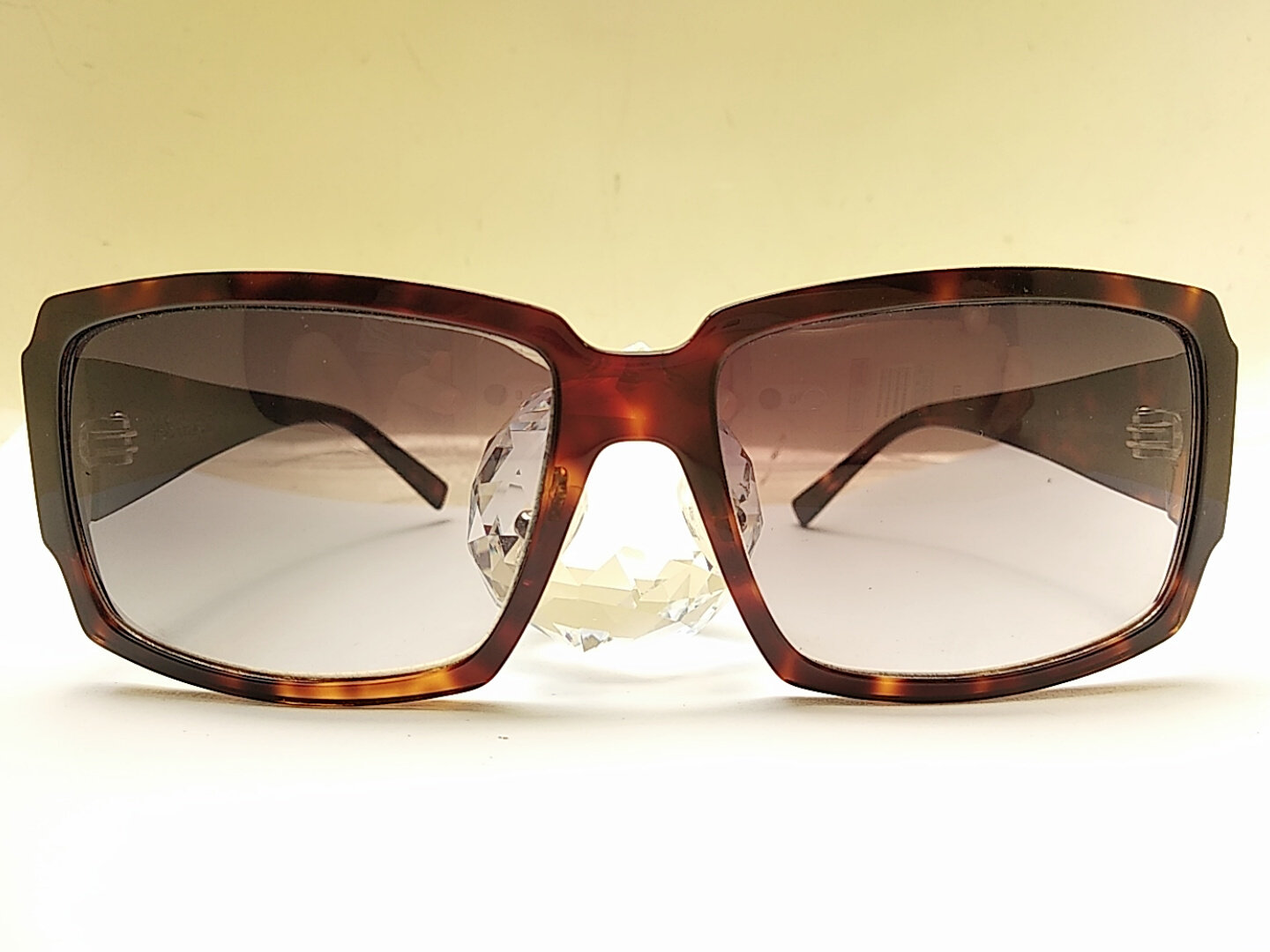 RARE EYEWEAR 男 方形 太阳镜 棕色手工板材 不对称镜腿 墨镜
