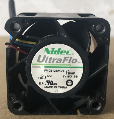 原装Nidec 4028 W40S12BMD5-07 4CM 12V 0.64A服务器暴力散热风扇