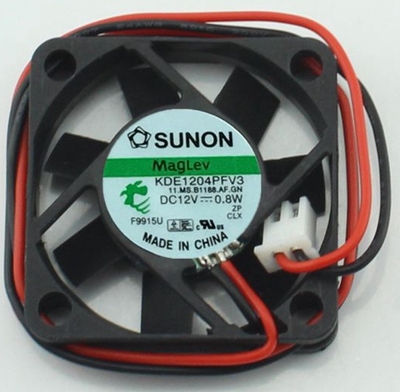 SUNON建准 4010 磁悬浮轴承 4cm超静音风扇 KDE1204PFV3 12V 0.8W