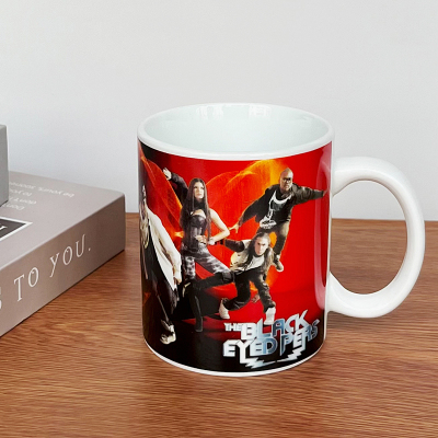 美国嘻哈说唱黑眼豆豆Black Eyed Peas马克杯陶瓷水杯 350ml