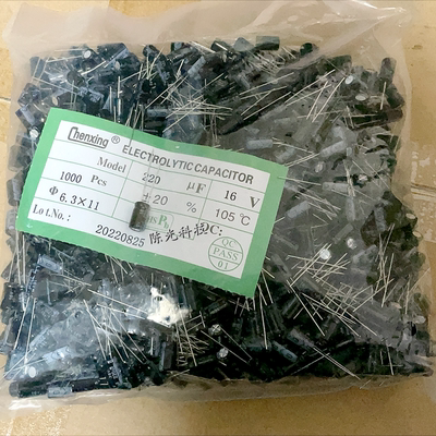 16V220UF6*76*11铝电解电容