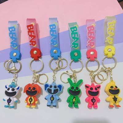 跨境smiling critters恐怖微笑动物钥匙扣卡通动漫波比小礼品