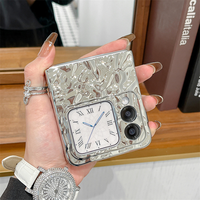 华为novaFlip电镀褶皱纹硬壳