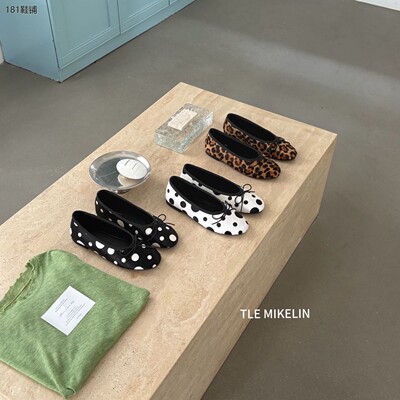 TLEMIKN复古风波点豹纹