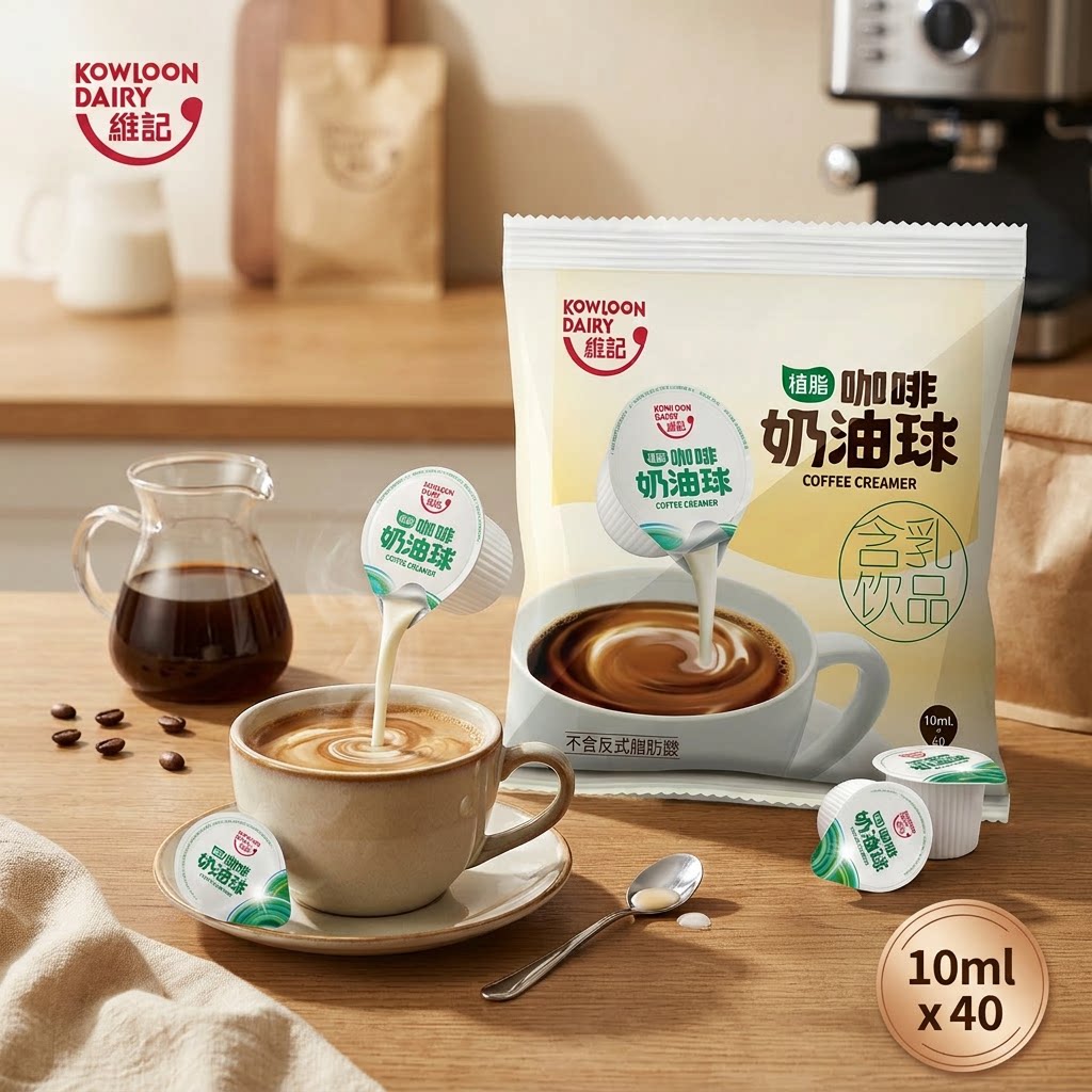 维记咖啡奶油球奶球奶精球咖啡伴侣糖包奶包10mlx40粒咖啡奶