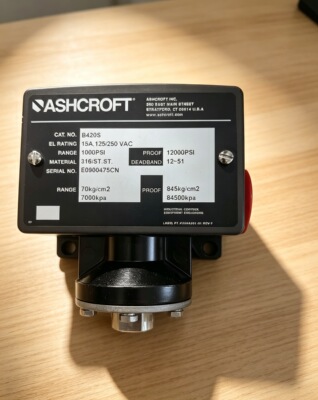 Ashcroft雅斯科B420S压力开关 议价
