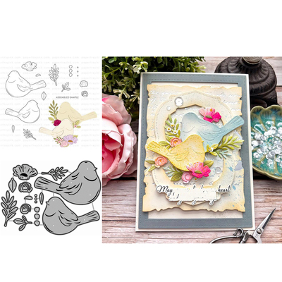 8087小鸟 切割模板DIY碳钢模具Cutting die Scrapbook手账制作