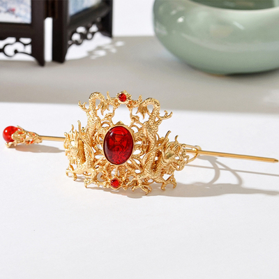 束发冠合金新品古风发簪套装复古