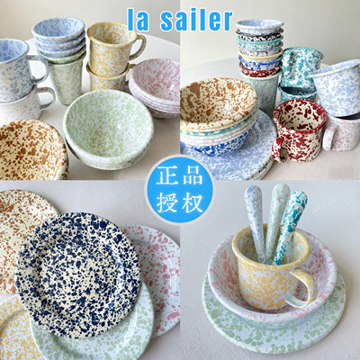 美国正品Crow Canyon搪瓷珐琅谷物沙拉酸奶燕麦碗勺子野户外露营