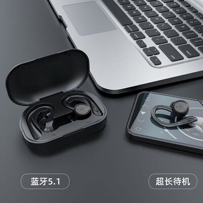 德国IPX7防水真无线蓝牙耳机支持语音控制 长续航耳挂式耳机
