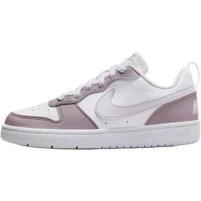 NikeCourt Borough百搭舒适 低帮 板鞋 白紫 男女同款 DV5456-134