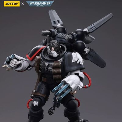 现货JOYTOY暗源战锤40K 1/18暗鸦守卫战团长凯万 史瑞克 可动兵人