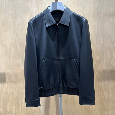 2025新款卡尔丹顿专柜秋冬正品男装真皮皮衣外套KFDW29303FAB1