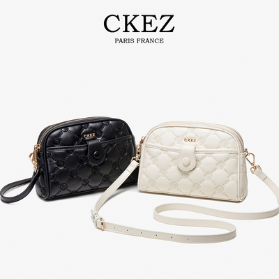 【CKEZ官方正品】包包女式2026新款时尚百搭手拎菱格单肩包斜挎包